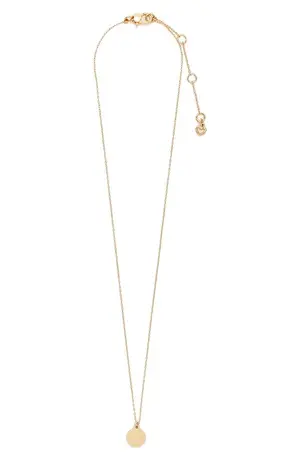 Kate Spade New York Kate Spade New York Mini Initial Pendant Necklace Gold - T