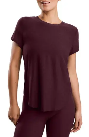 Beyond Yoga Short-sleeve T-shirt - Cabernet Heather