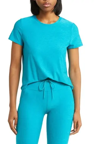 Beyond Yoga Beyond Yoga Short-Sleeve T-Shirt Peacock Blue Heather