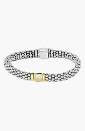 Lagos Caviar & Diamond Bracelet