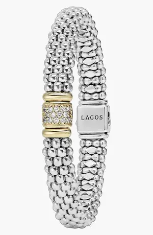 Lagos Caviar & Diamond Bracelet