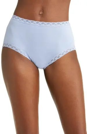 Natori Bliss Stretch Cotton Full Briefs Bluebell
