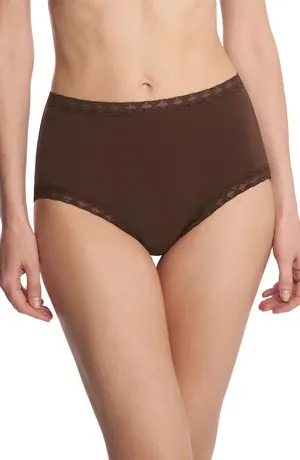 Natori Bliss Stretch Cotton Full Briefs Java