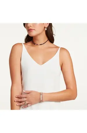 Shay Pavé & Baguette Drop Earrings