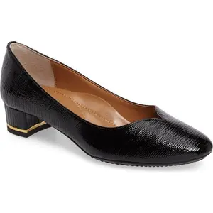 J. Reneé J. Reneé Bambalina Block Heel Pump Black Faux Leather