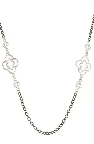 Armenta Heraldry Openwork Station Necklace