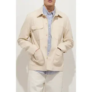 ALEX MILL Garment Dyed Work Jacket - Natural