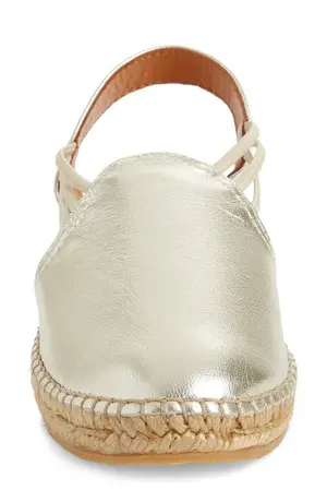 TONI PONS Noelia Espadrille Slingback - Platinum Leather