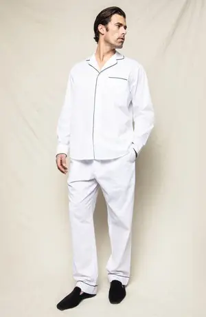 PETITE PLUME Classic Cotton Twill Pajama Set