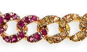 Shay Mini Rainbow Pavé Gemstone Link Bracelet