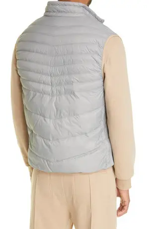 Brunello Cucinelli Quilted Down Vest - Grey