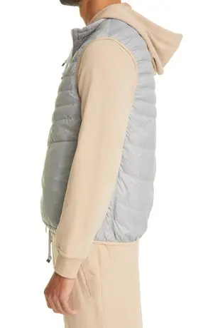 Brunello Cucinelli Quilted Down Vest - Grey