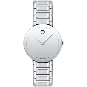 Movado Sapphire Bracelet Watch Silver Mirror