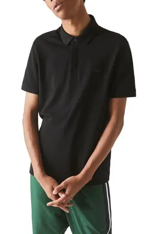 Lacoste Paris Regular Fit Stretch Polo - 031 Black