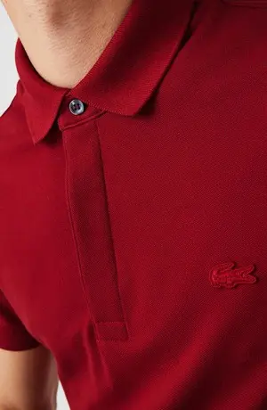 Lacoste Paris Regular Fit Stretch Polo Alizarin