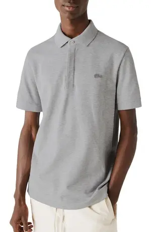 Lacoste Paris Regular Fit Stretch Polo Heather Wall Chine