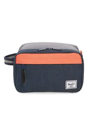 Herschel Supply Co. Chapter X-Large Dopp Kit Indigo Denim Crosshatch Grey