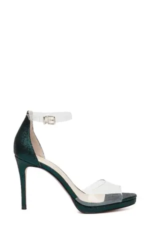Jessica Simpson Ankle Strap Sandal - Clear/ Emerald
