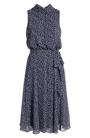 HARPER ROSE Confetti Print Blouson Midi Dress