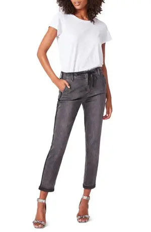 Paige Christy Drawstring High Waist Denim Pants