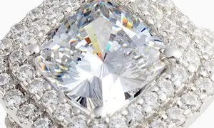 Lafonn Double Halo Simulated Diamond Ring