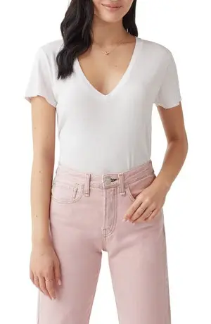 Splendid Kate V-neck T-shirt - White
