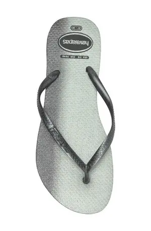 Havaianas Ombré Slim Gloss Flip Flop - Black/black