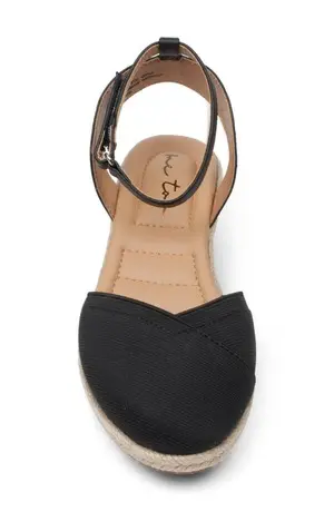 Me Too Nikkie Espadrille Wedge - Blk Elast