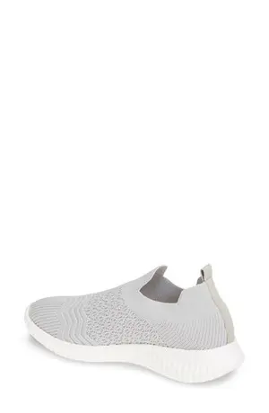 DAVID TATE Tiptop Knit Sneakers - Grey Stretch Fabric