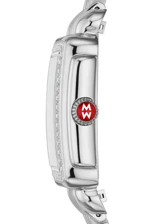Michele Deco Madison Mid Diamond Bracelet Watch - Silver
