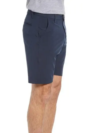 VINTAGE 1946 Micro Graph Hybrid Flat Front Shorts - Navy