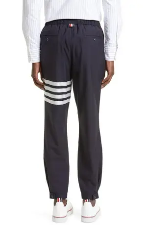 Thom Browne 4-bar Wool Track Pants - Navy
