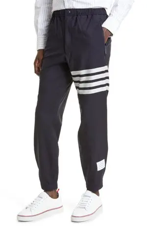 Thom Browne 4-bar Wool Track Pants - Navy