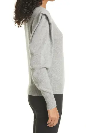 FRAME Kennedy Folded Shoulder Cashmere Sweater