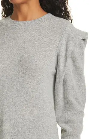 FRAME Kennedy Folded Shoulder Cashmere Sweater