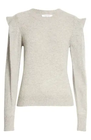FRAME Kennedy Folded Shoulder Cashmere Sweater