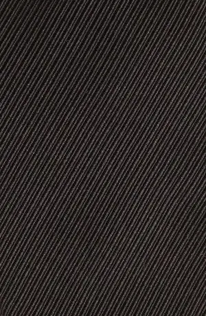 David Donahue Stripe Silk Tie - Black