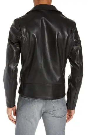 SCHOTT Waxy Cowhide Leather Moto Jacket