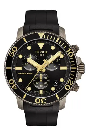 TISSOT T-Sport Seastar 1000 Chronograph Watch Black/ Gold
