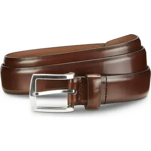Allen Edmonds Midland Ave. Leather Belt - Coffee
