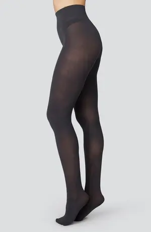 Swedish Stockings Olivia Semi Opaque Tights - Nearly Black