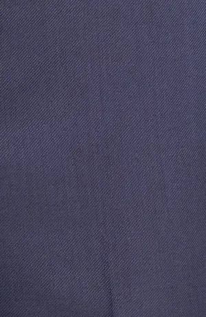 Canali Flat Front Wool Trousers - Blue