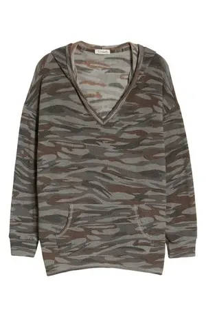 Loveappella Camouflage V-neck Hoodie
