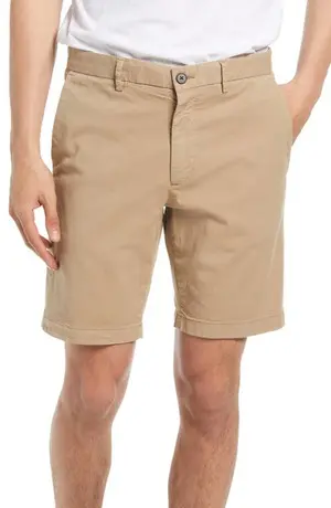 Theory Zaine Slim Fit Shorts Beige Stone