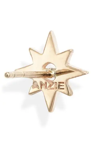 Anzie White Topaz Star Stud Earrings