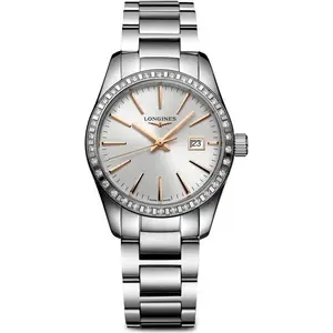 LONGINES Conquest Classic Diamond Bracelet Watch