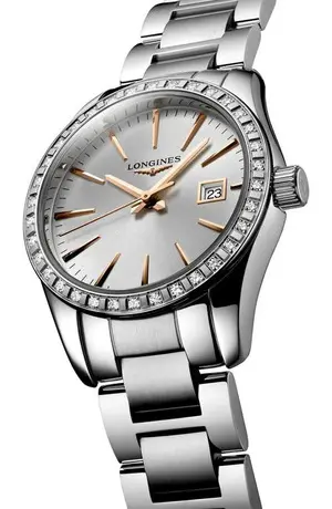 LONGINES Conquest Classic Diamond Bracelet Watch