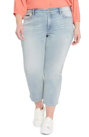 NYDJ Piper Relaxed Crop Straight Leg Jeans