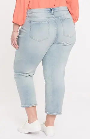 NYDJ Piper Relaxed Crop Straight Leg Jeans