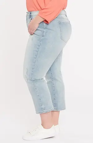NYDJ Piper Relaxed Crop Straight Leg Jeans